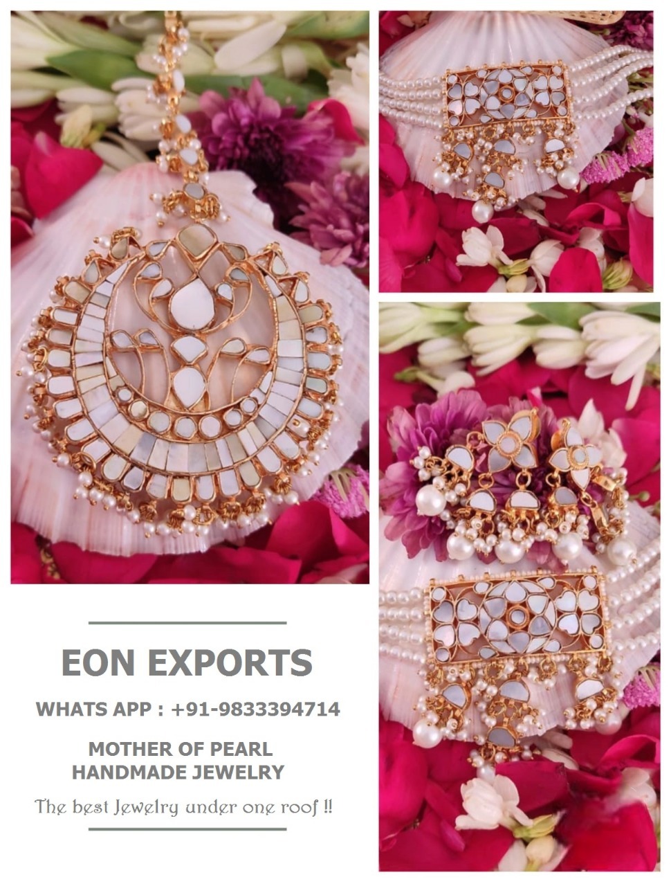 Mother of Pearl Necklace Set Manufacturers in Johari Bazar