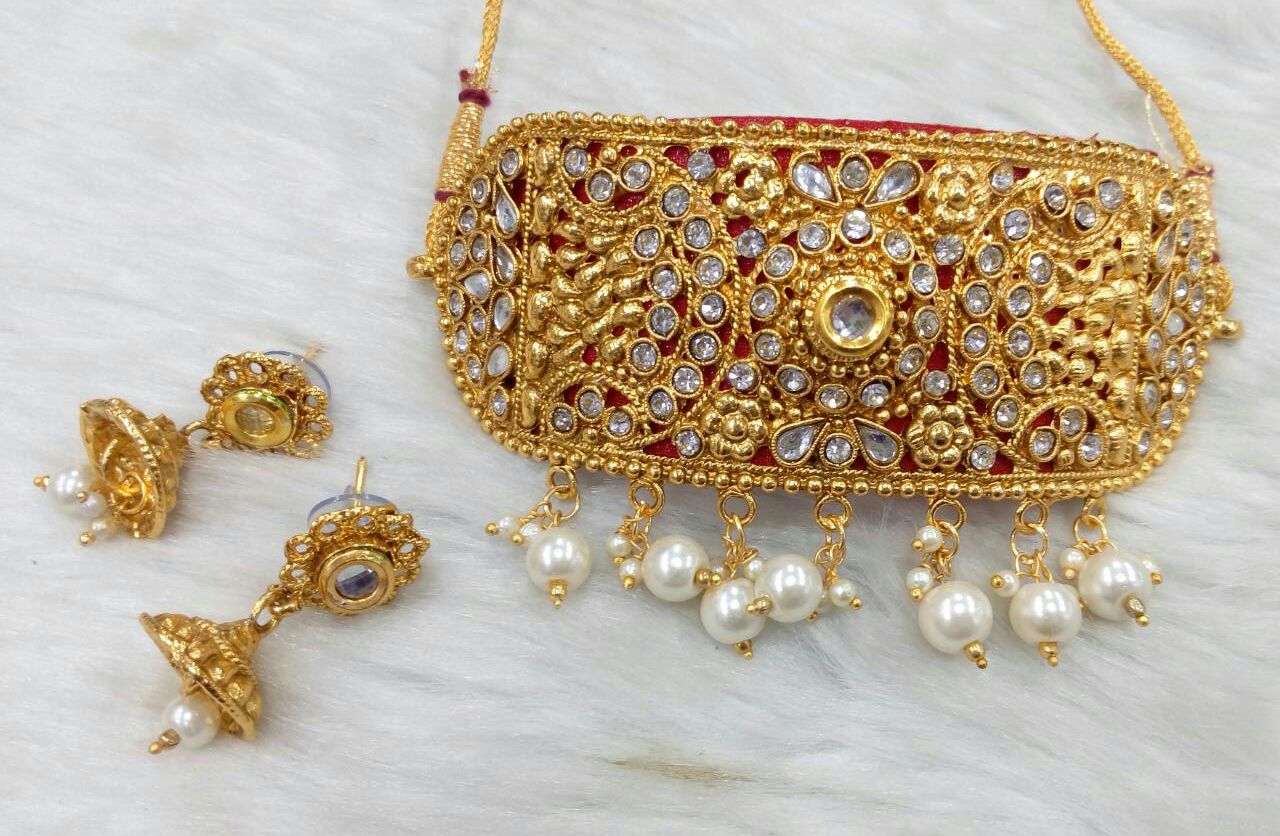 COPPER ANTIQUE NECKLACE SET