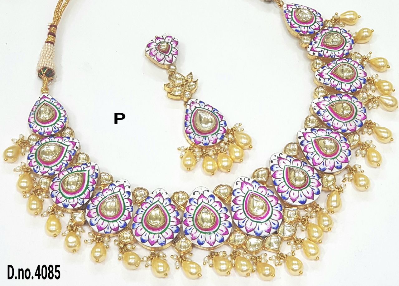 WEDDING MEENAKARI NECKLACE SET