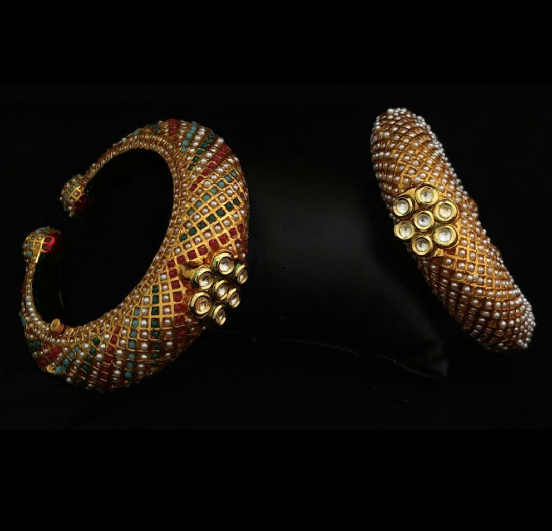 RAJAWADI KUNDAN KADA BANGLES